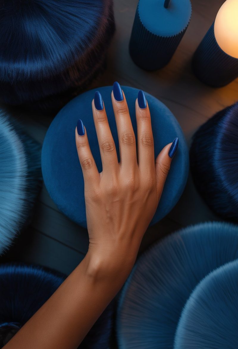 21 Stunning Blue Winter Nails Designs for the Season - WithLoveLive