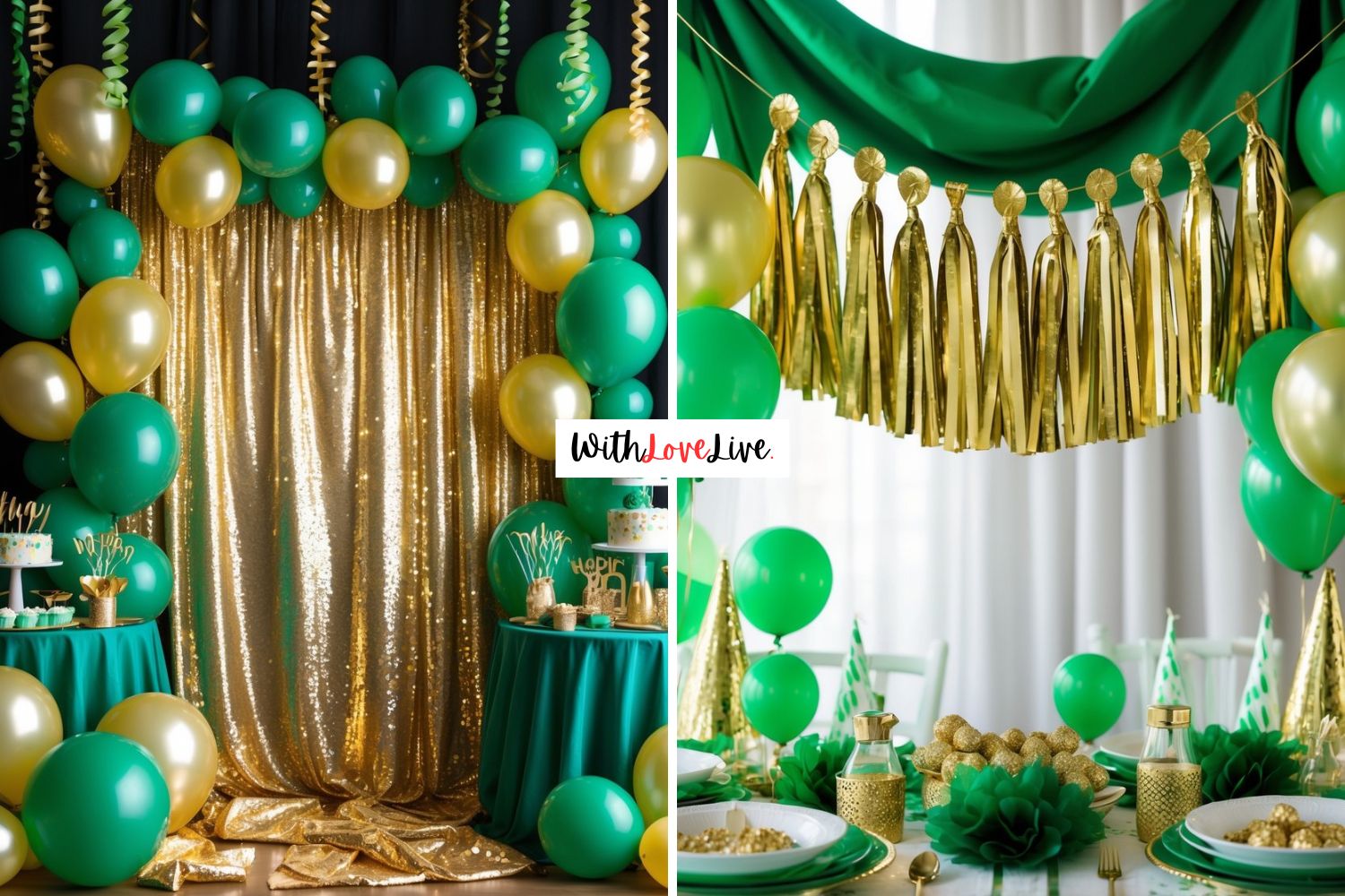 17 Green and Gold Birthday Party Decor Ideas - WithLoveLive