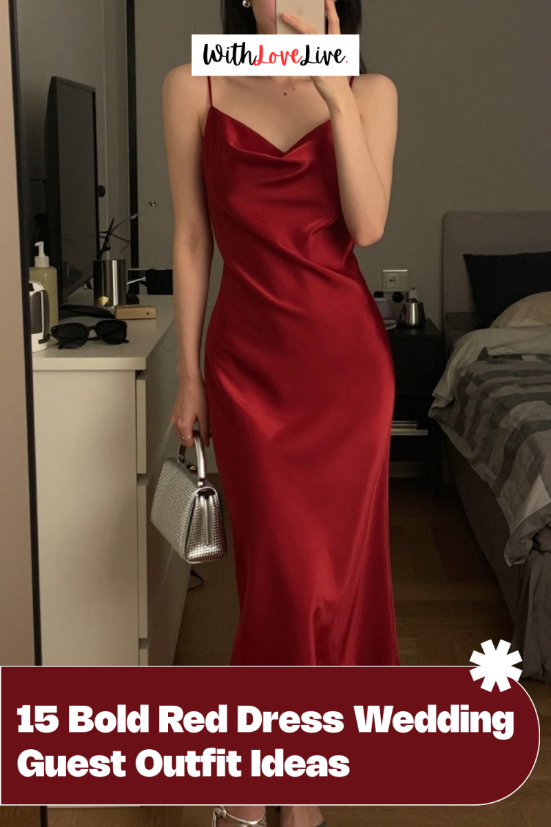 15 Bold Red Dress Wedding Guest Outfit Ideas - WithLoveLive