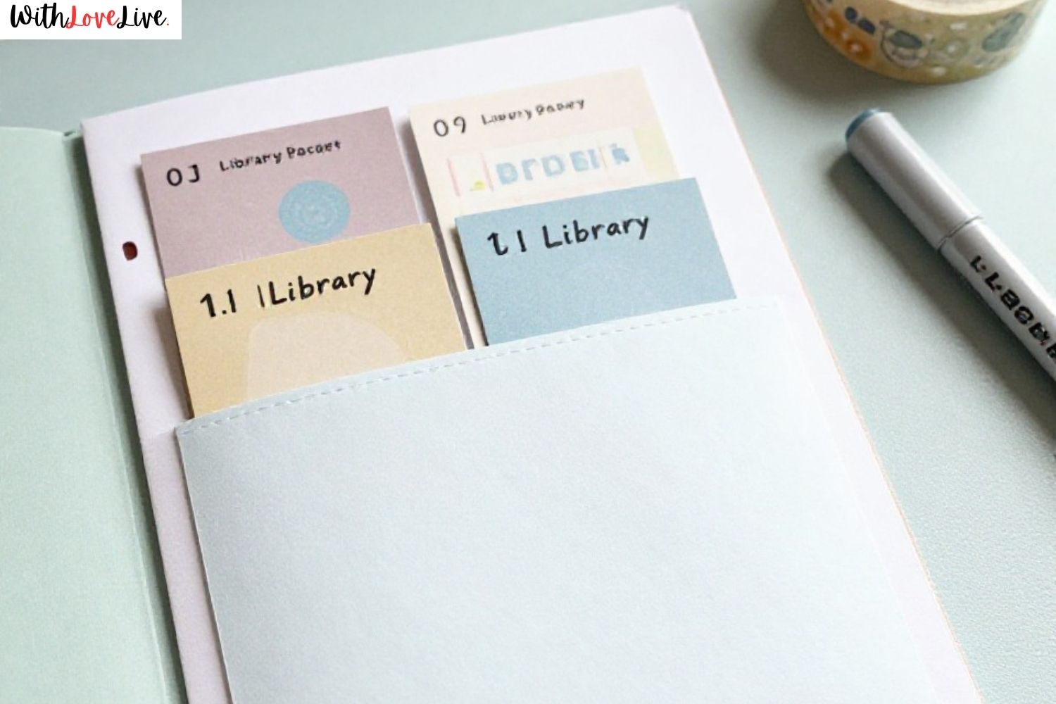 15 DIY Paper Pocket Ideas for Journals and Planners - WithLoveLive